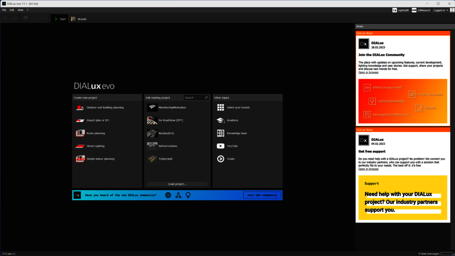 Nouveautés de DIALux evo 11