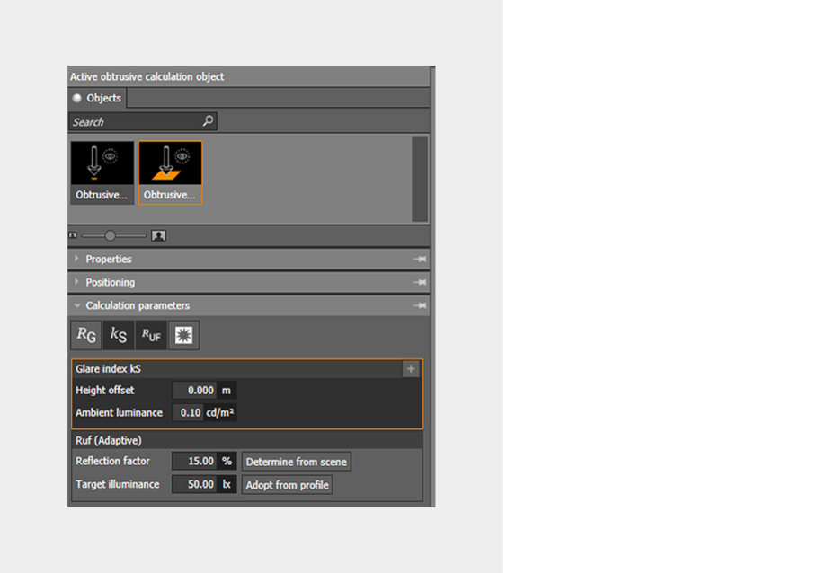 Outlook: Obtrusive light calculation in DIALux evo